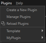 Plugins Menu